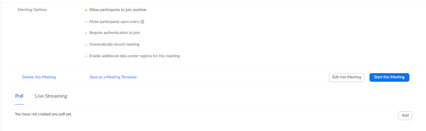 Polls: How to setup – Zoom